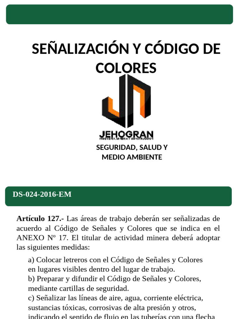 Codigo de Colores CH Hojas Msds | PDF | Minería | Combustión