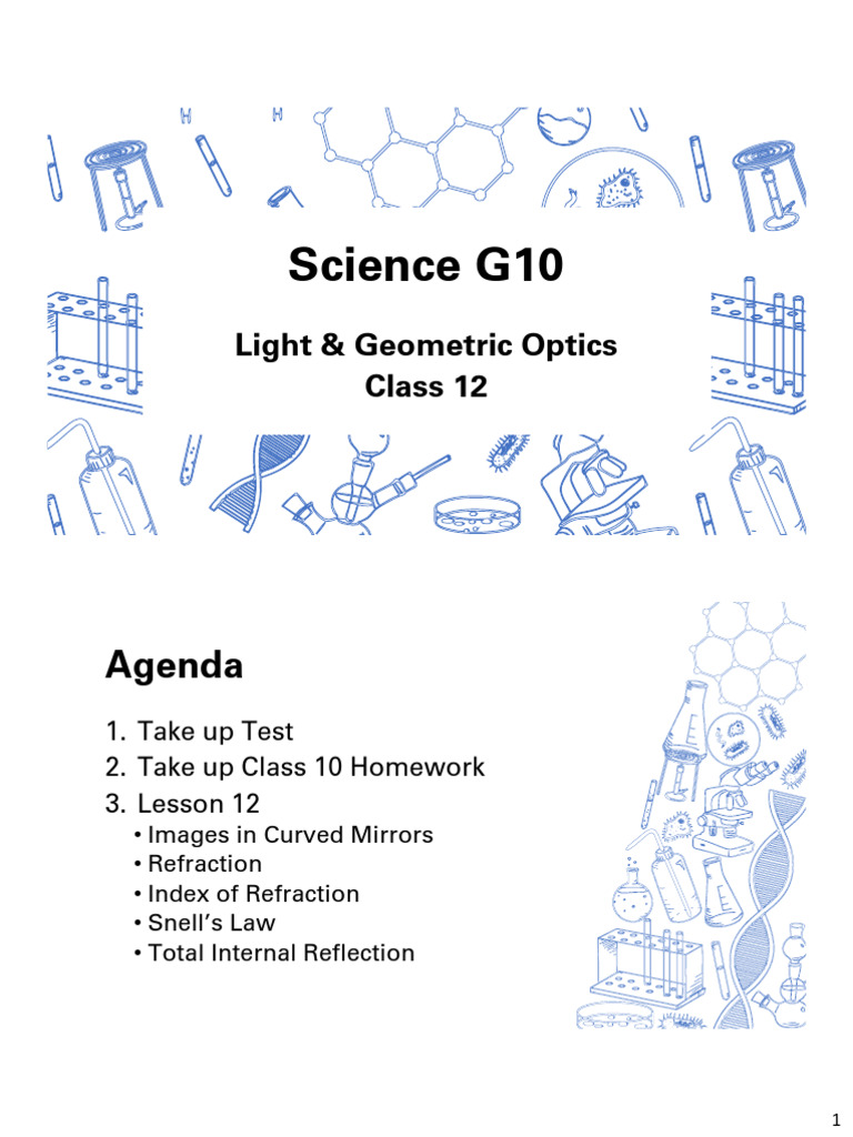 Light and Optics: Mirrors and Refraction | PDF | Refraction | Mirror