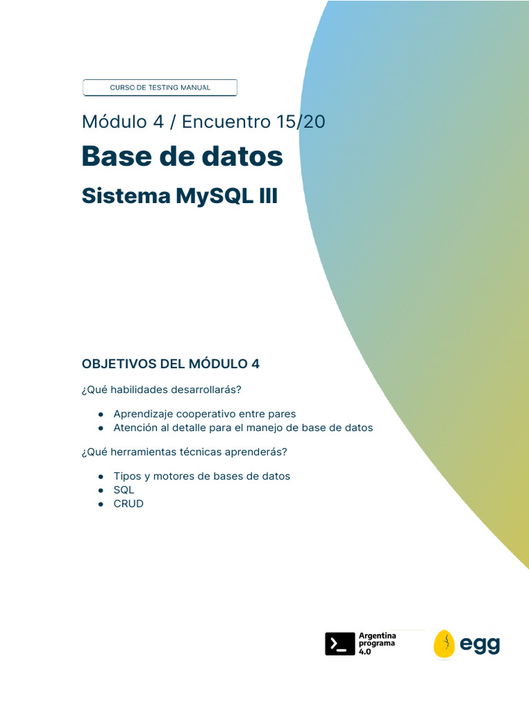 Consultas SQL en MySQL para QA | PDF | SQL | Bases de datos
