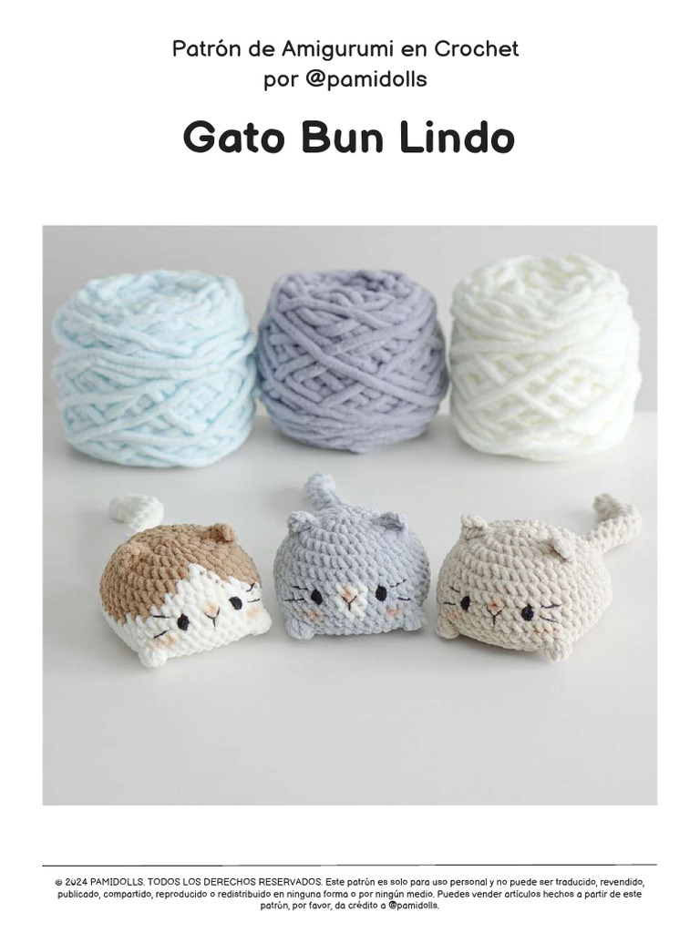 Spanish3in1CatBun | PDF | Tejer | Arte popular