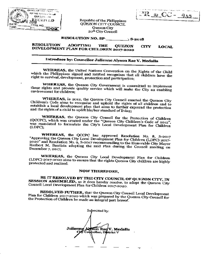 Reso Adopt Children Code | PDF