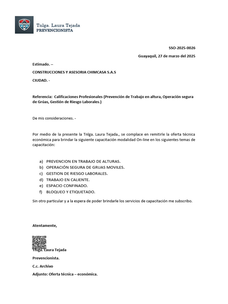 OFICIO PRESENTACION-signed | PDF