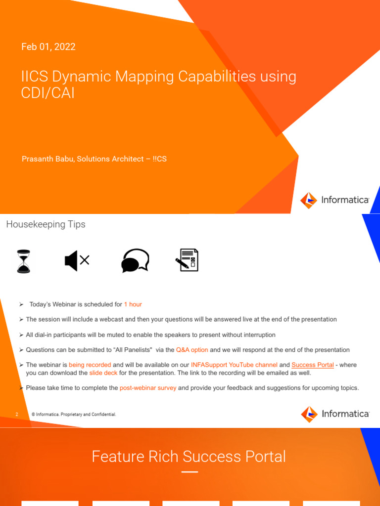 IICS Dynamic Mapping with CDI/CAI | PDF | Information Technology ...