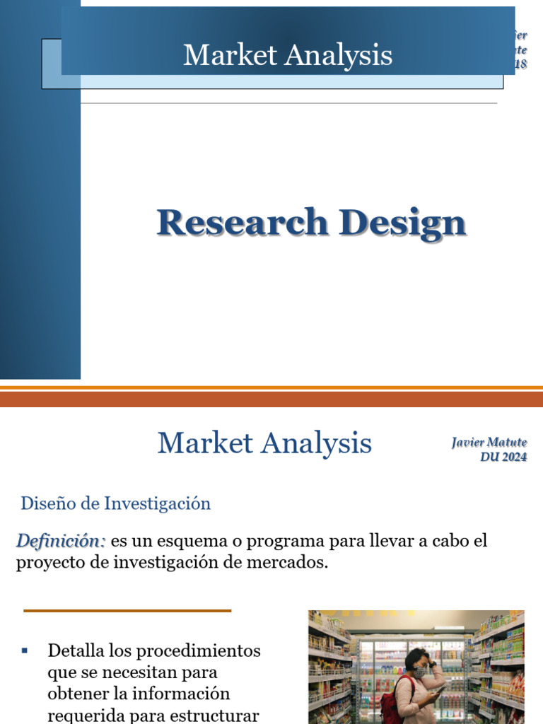 Market Analysis - Research Design | PDF | Metodología