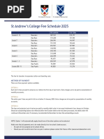 Roedean School SA 2025 Schedule of Fees | PDF | Payments