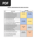 Jadual Pencerapan 2025 | PDF