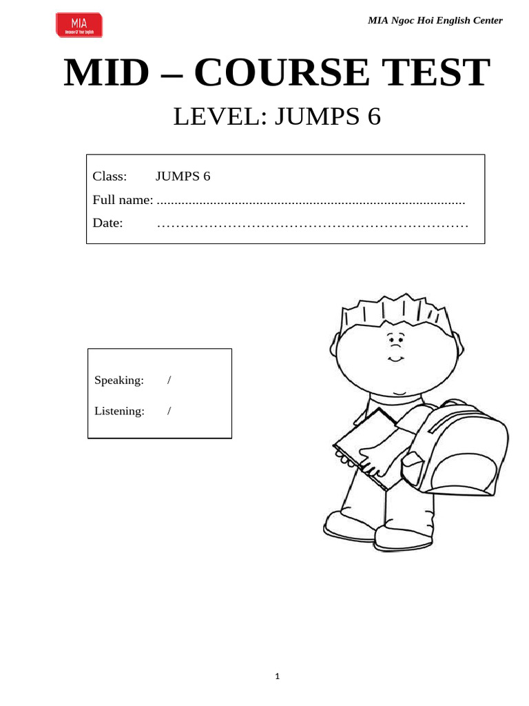 Mid Course Test For Jumps 6 | PDF