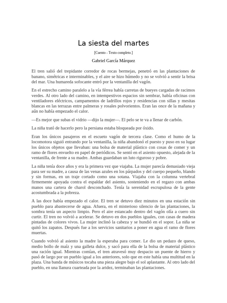 La Siesta Del Martes | PDF