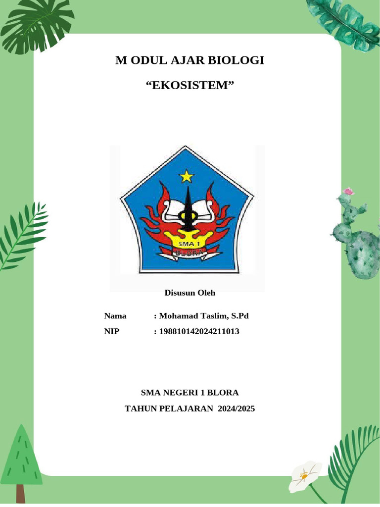 Modul Ajar Ekosistem | PDF