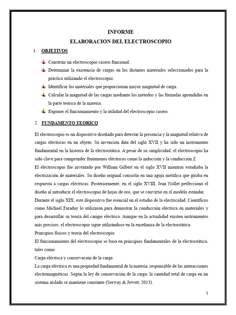 PROYECTO ELECTROMETRO | PDF | Electrostática | Electricidad