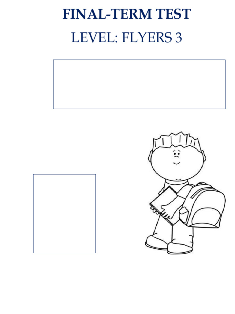 Flyers 3 Final Term Test | PDF