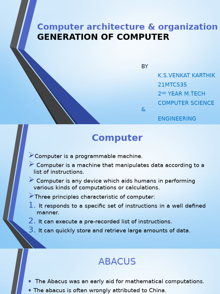 VK Computer Architecture & Organization | PDF | Integrated Circuit | Vacuum Tube