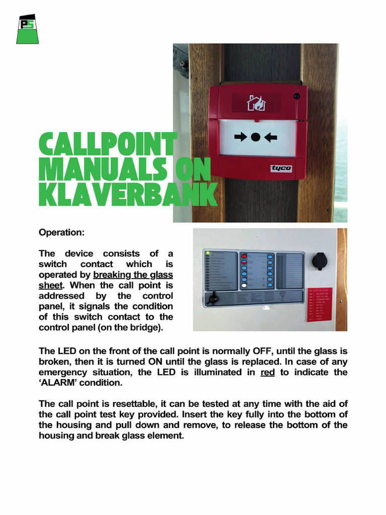 Callpoint Manuals Klaverbank | PDF
