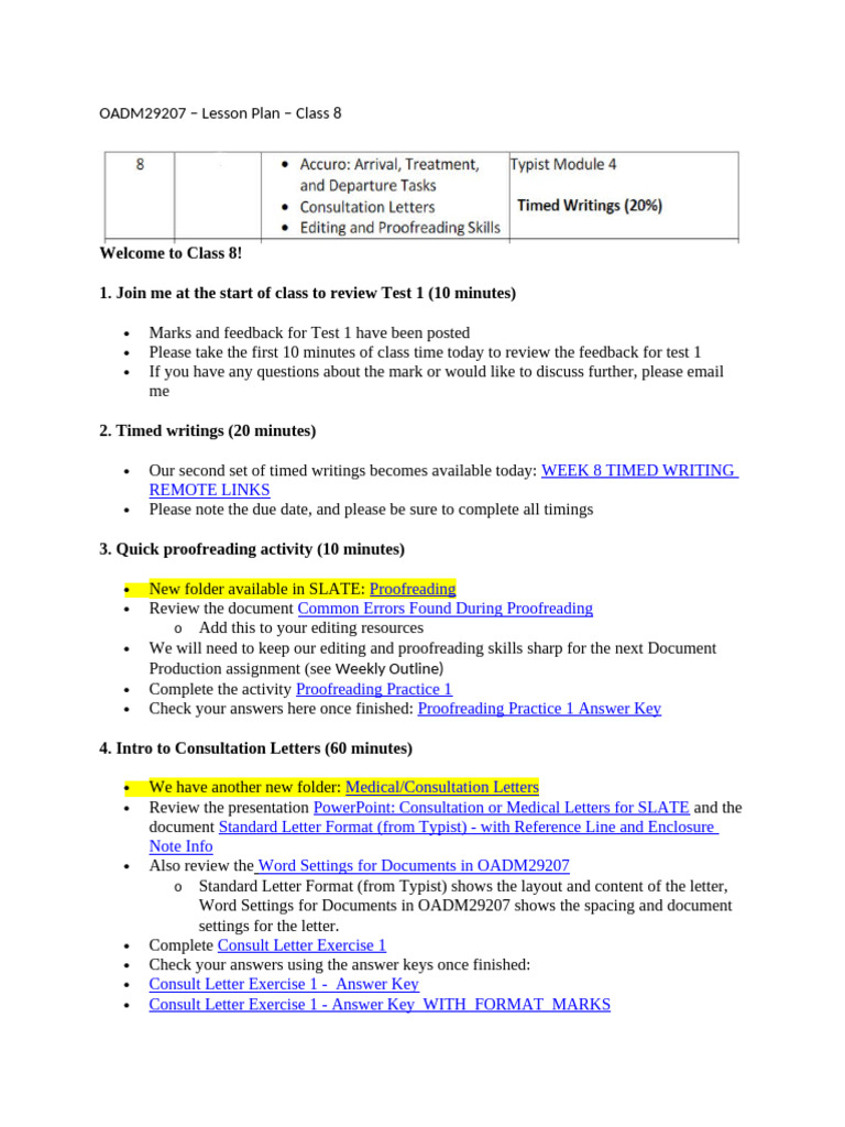 Class 8 Lesson Plan Overview | PDF | Computing