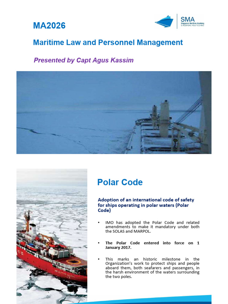 Polar Code: Maritime Safety Guidelines | PDF | Shipping