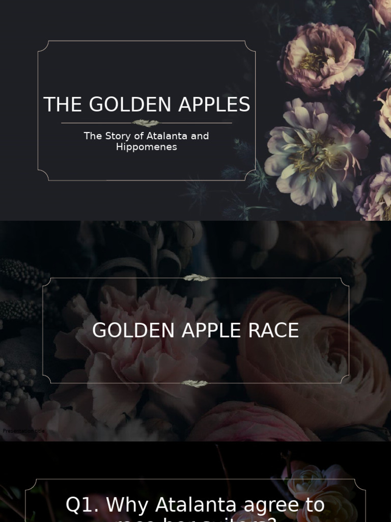 Atalanta and Hippomenes: The Golden Apples | PDF | Aphrodite | Zeus