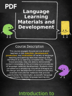 Developing Teaching and Learning Materials | PDF | Cognition | Learning