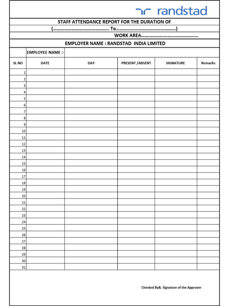 New Attendance Format PDF | PDF