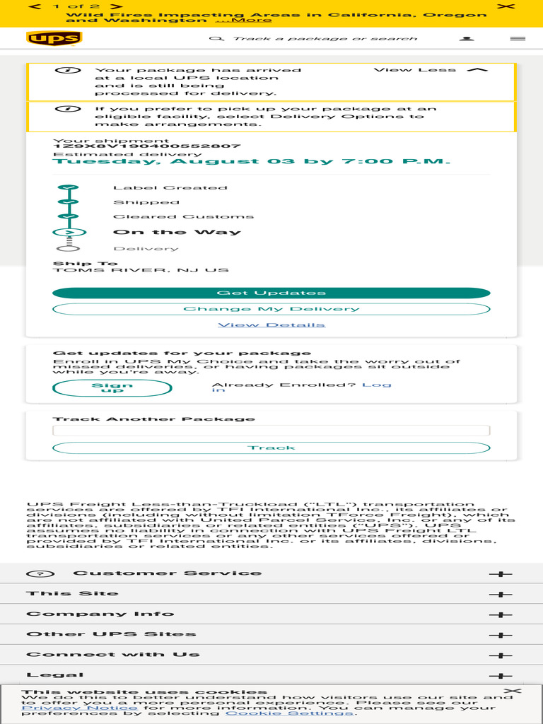 Trackloc en US&Tracknum 1Z9X8V190400552807 | PDF | United Parcel ...