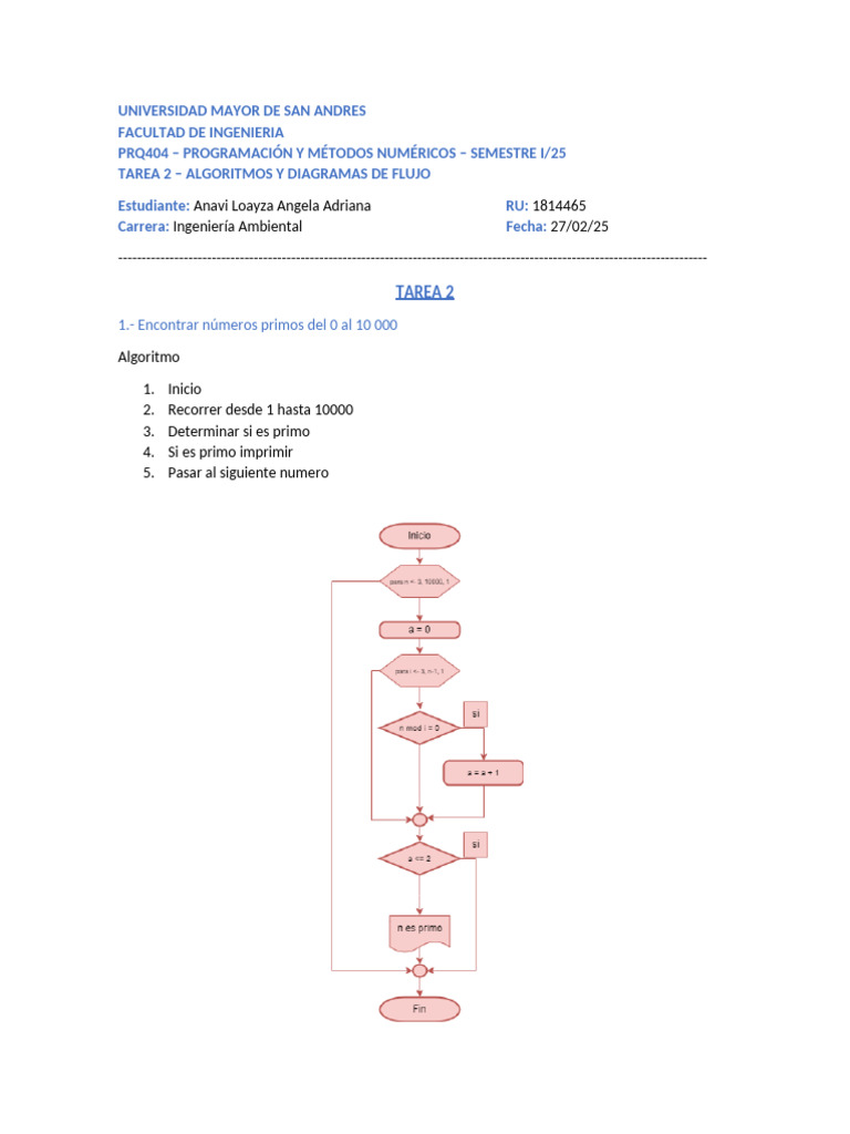 Tarea 2 Progra | PDF | División (Matemáticas) | Matemáticas