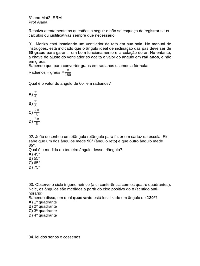 TD Exercicios SRM | PDF