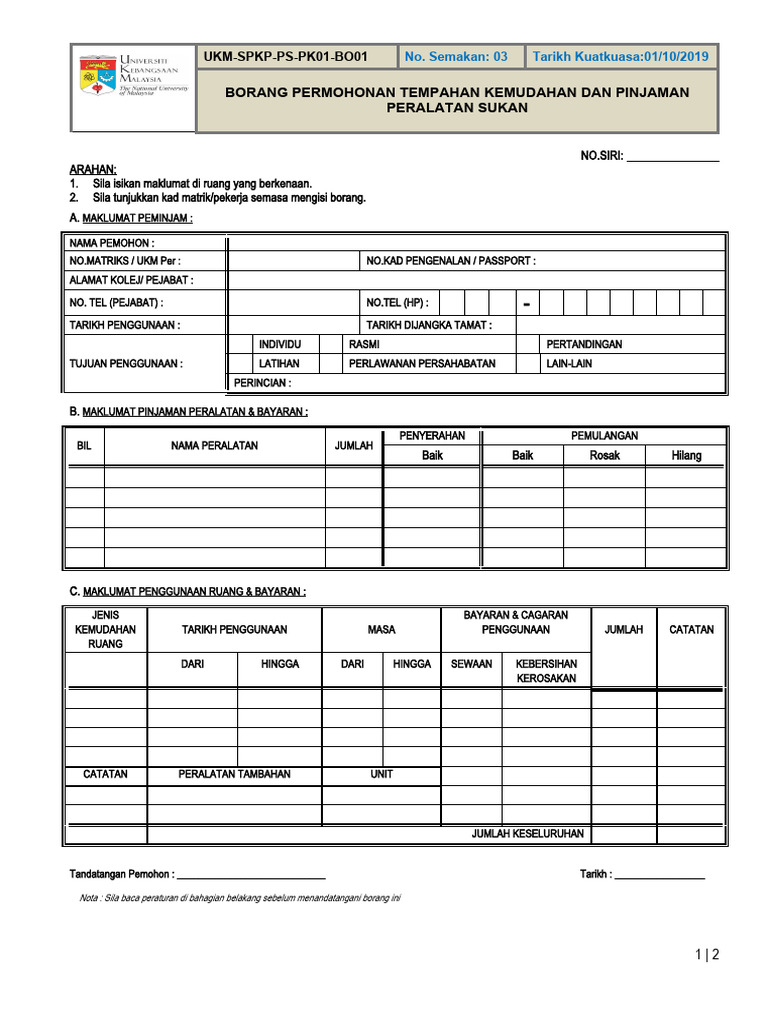 748320066-UKM-SPKP-PS-PK01-BO01-Borang-Permohonan-Tempahan-Kemudahan-dan-Pinjaman-Peralatan ...