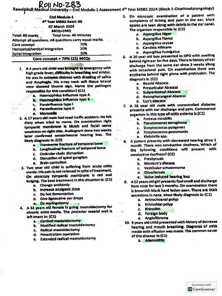 Block 1 48 Solved MCQs | PDF