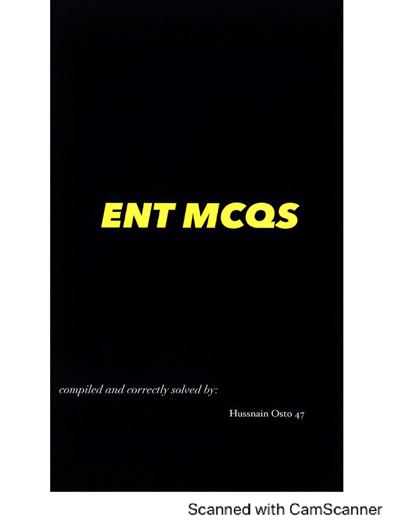 Ent MCQS Final 47 333 | PDF