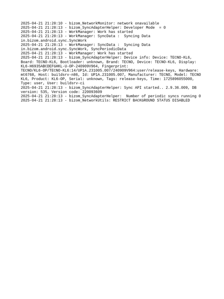 Bizom Network Monitor Log Analysis | PDF