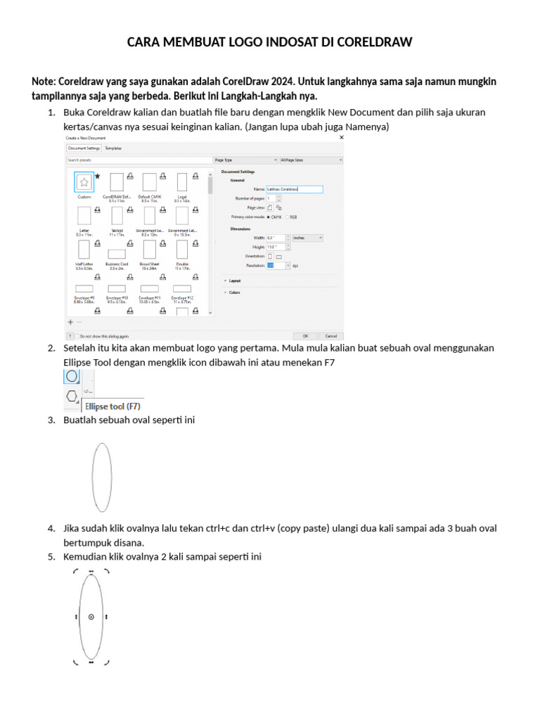 Cara Membuat Logo Indosat Di Coreldraw | PDF