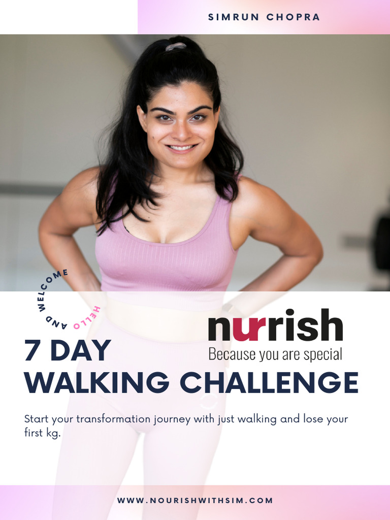 7-Day Walking Challenge Guide | PDF | Heart Rate | Aerobic Exercise