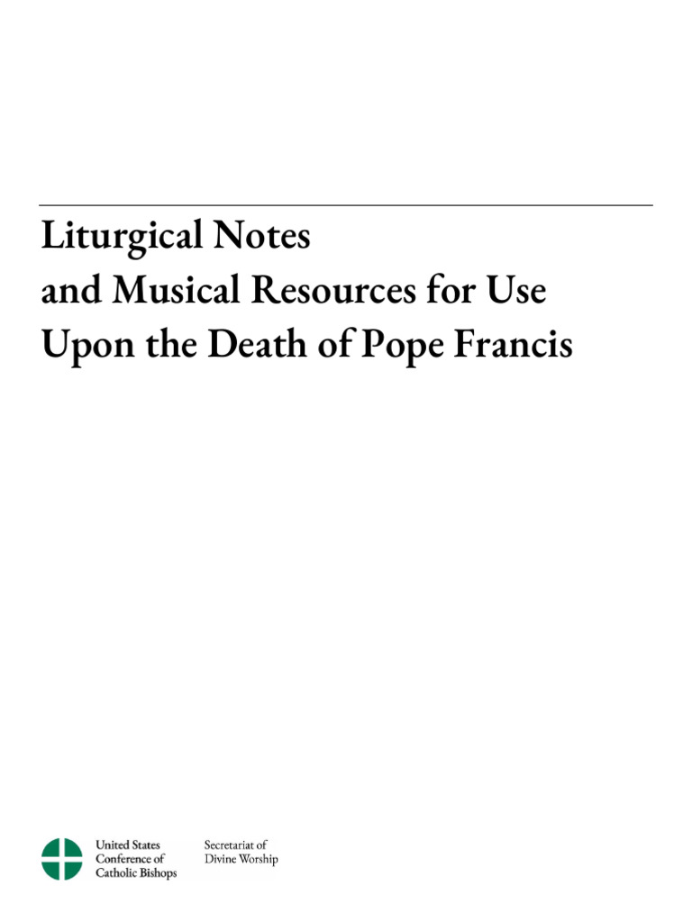Liturgical Notes Pope Francis ENG | PDF | Mass (Liturgy) | Catholic Church