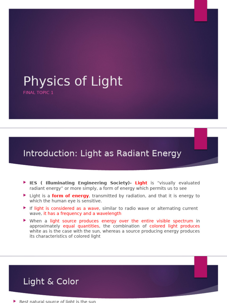 Understanding Light: Physics and Applications | PDF | Reflection ...