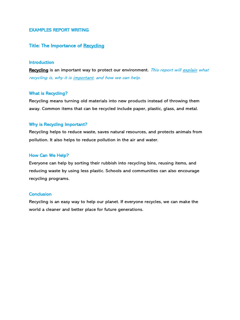 EXAMPLES OF REPORT WRITING | PDF | Outer Space | Solar System