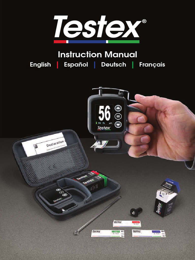 Testex InstructionManual | PDF | Accuracy And Precision | Usb Flash Drive