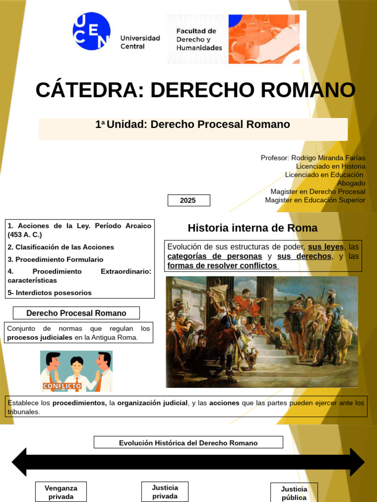 Segunda Unidad Derecho Procesal Romano | PDF | Posesión (Ley ...