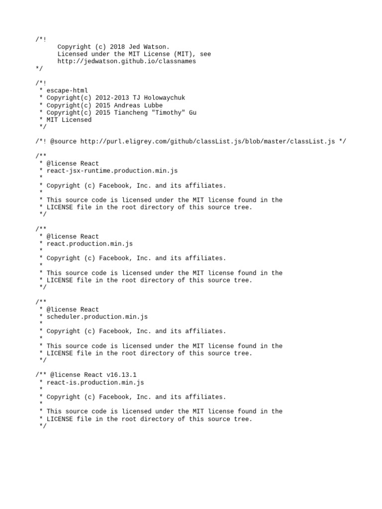 Bundle Js LICENSE | PDF