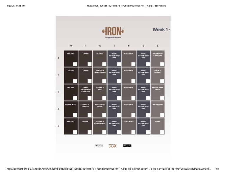 Caroline Girvan Iron 6wk Calend | PDF