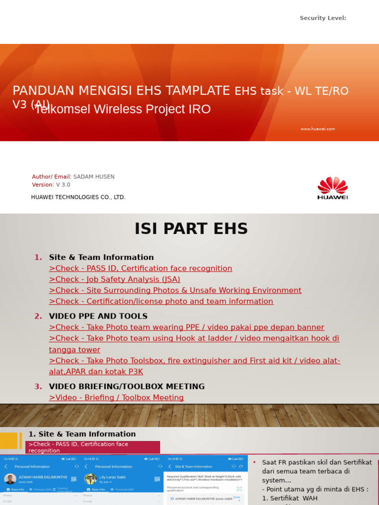 Materi Refresh Task EHS V3 | PDF