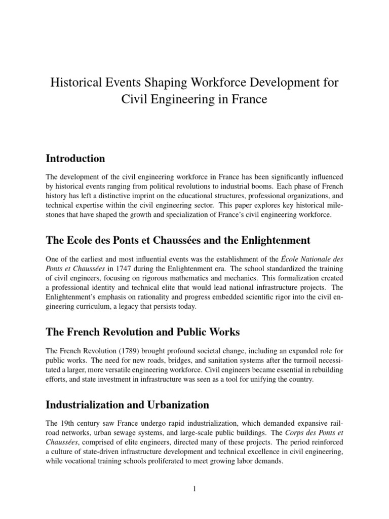 French Civil Enginering | PDF | Civil Engineering | France