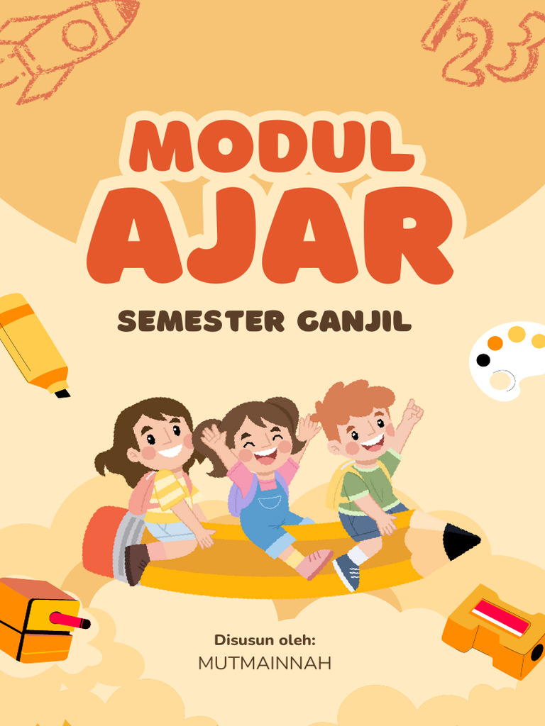 Kuning Oranye Ilustrasi Lucu Sampul Modul Ajar Dokumen A4.pdf 2 | PDF