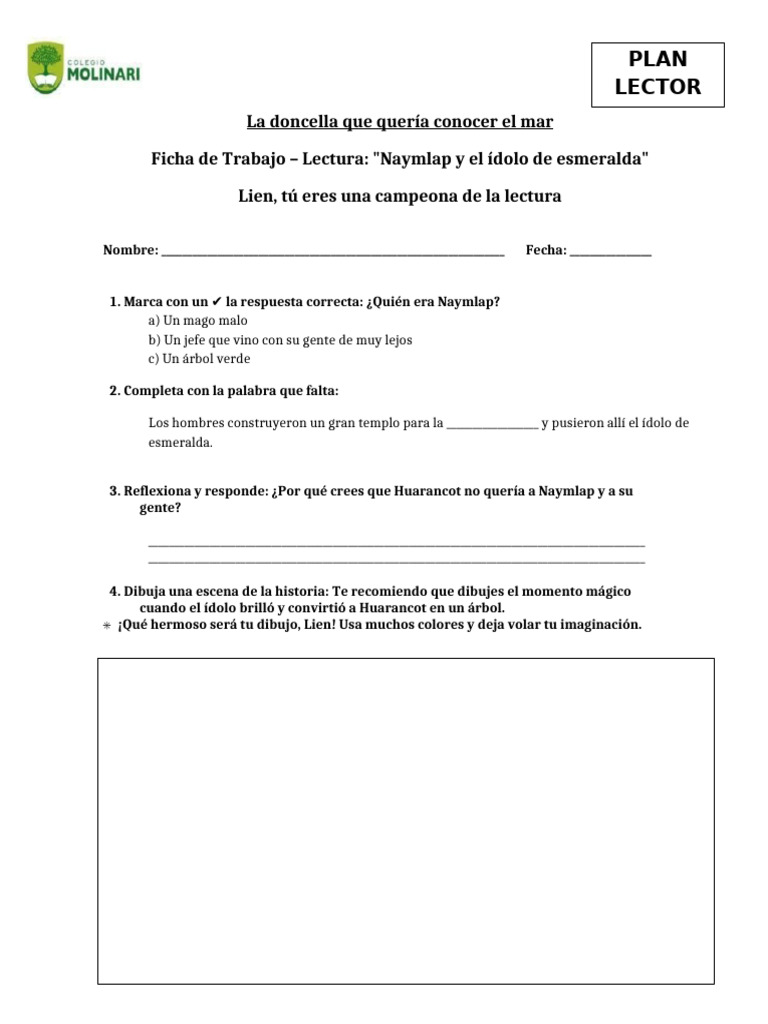 La Doncella Que Quería Conocer El Mar:"naymlap" | PDF