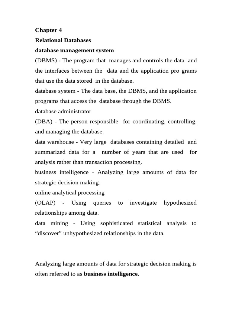 الوحدة الرابعة - | PDF | Relational Model | Databases