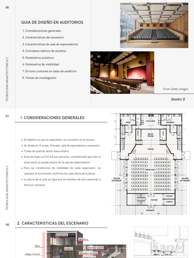 Diseño Acústico en Auditorios | PDF | Sonido | Decibel