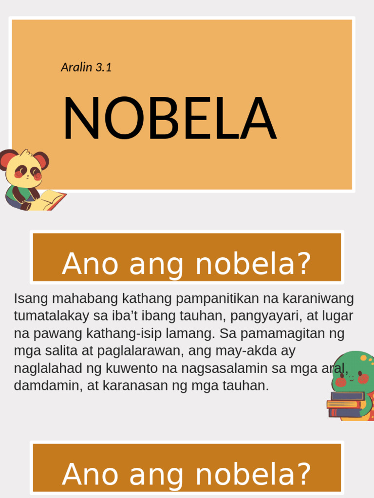 Nobela, Timawa | PDF