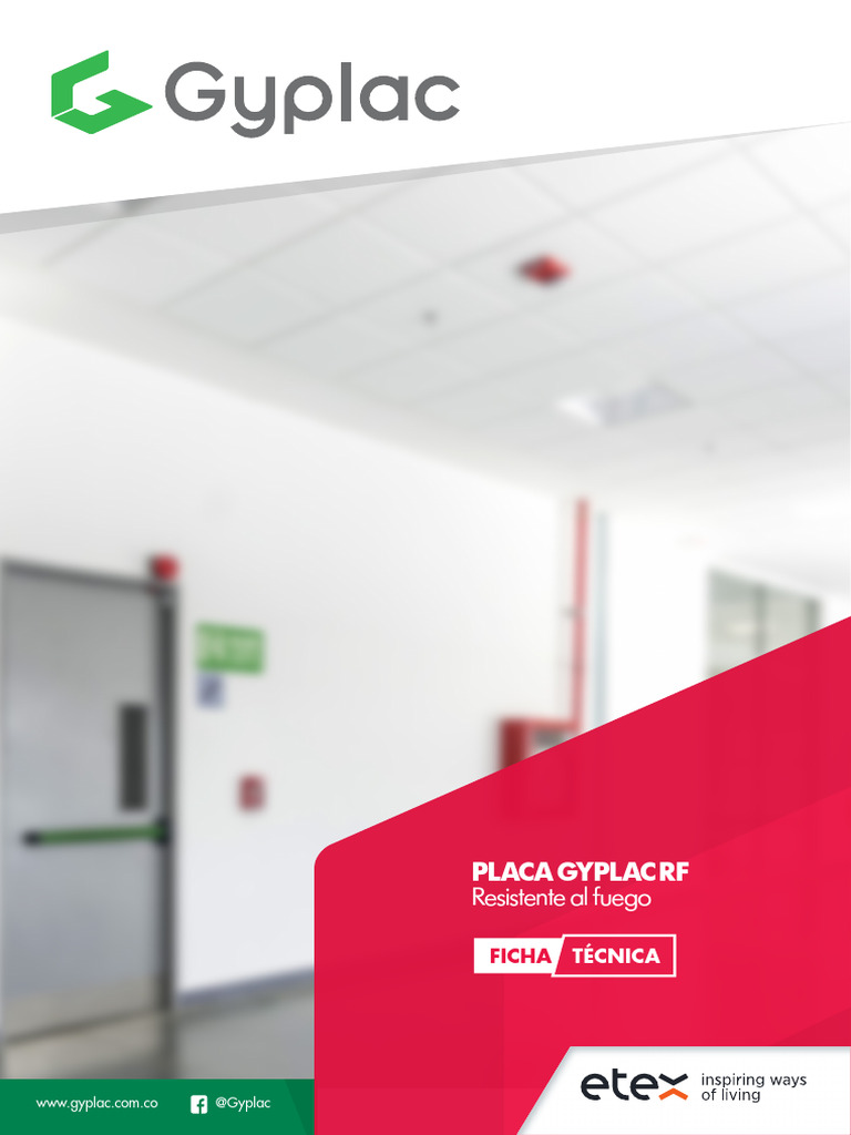 Plancha RF Gyplac - Drywall | PDF | Paneles de yeso | Ingeniería de ...