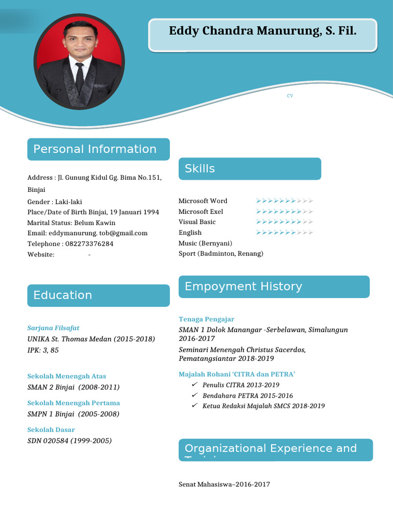 CV EDDY MANURUNG NEW | PDF