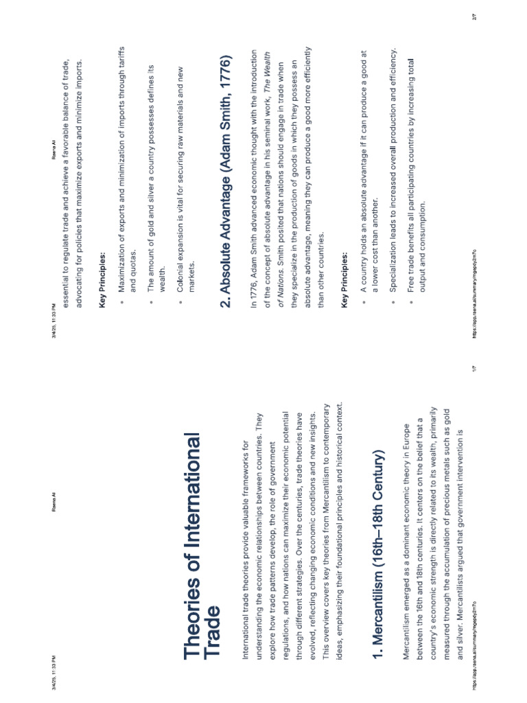 Theories Summary | PDF