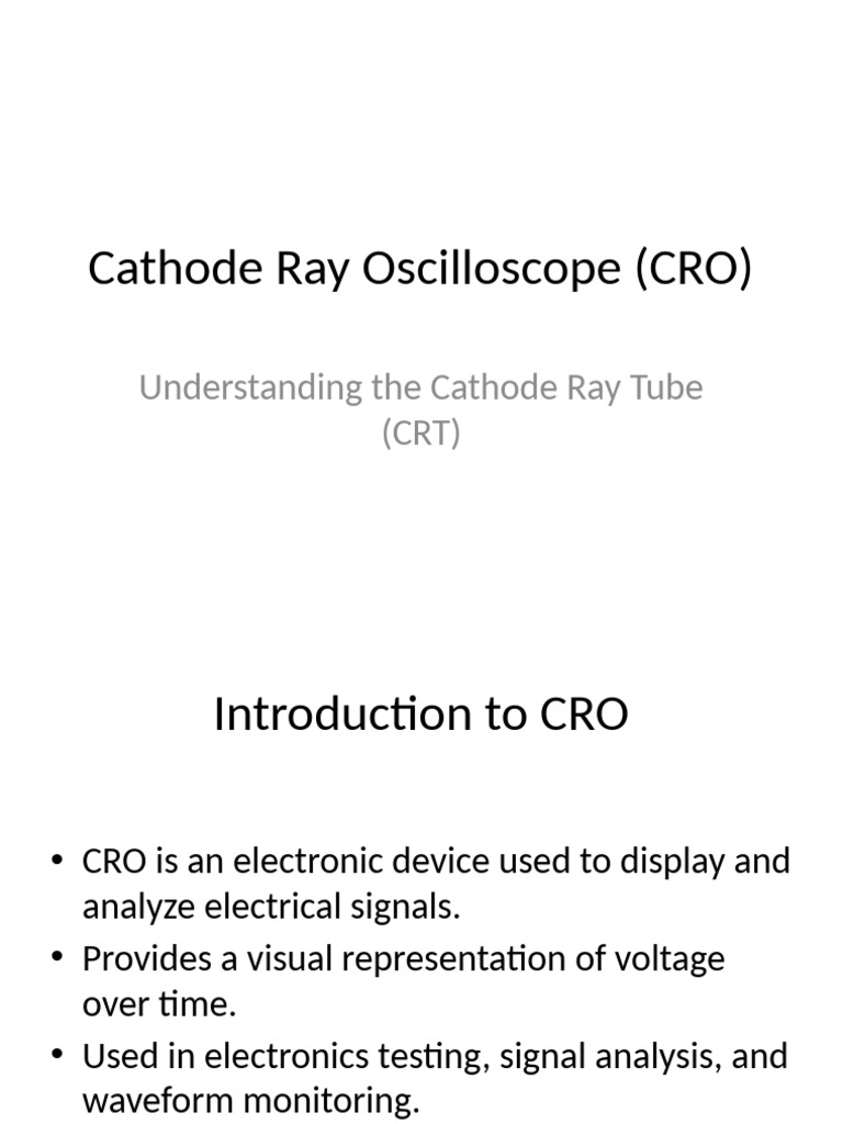 CRO Presentation | PDF