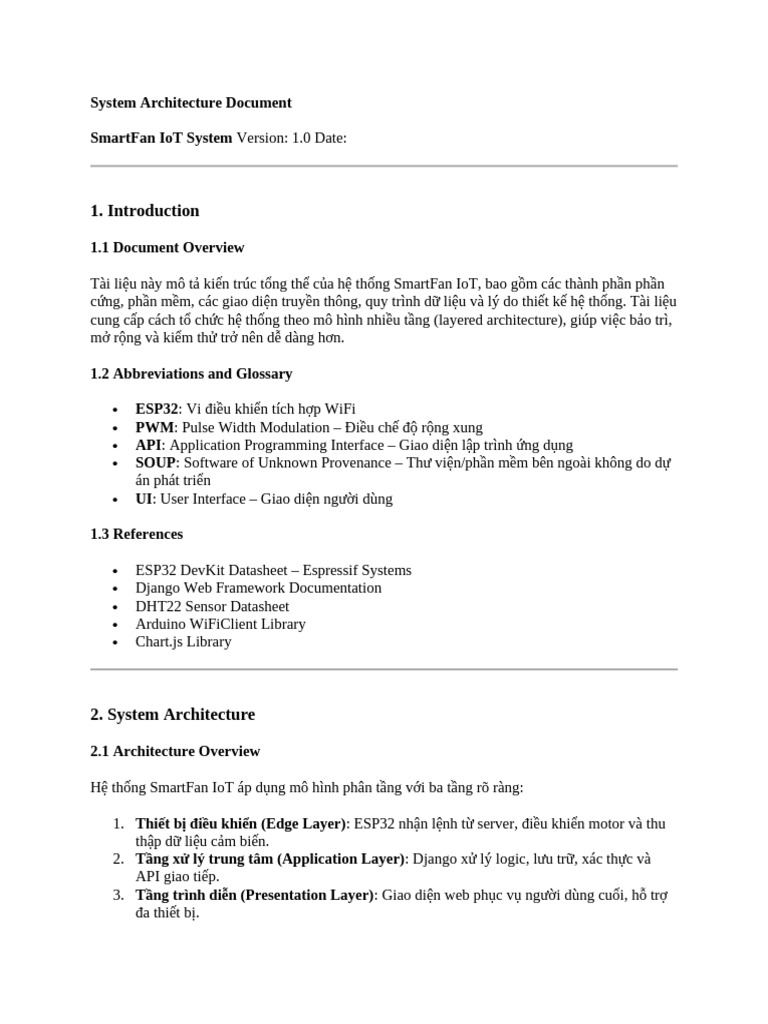 System Architecture Document | PDF